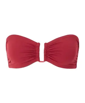 ERES Strapless Bandeau Bikini Top - Red