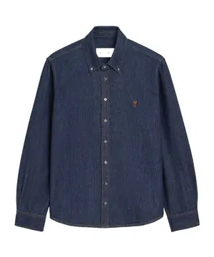 AMI Paris Denim De Coeur Shirt