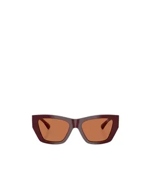 Burberry Cat Eye Geometric Frame Sunglasses - Bordeaux