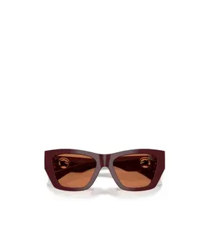 Burberry Cat Eye Geometric Frame Sunglasses - Bordeaux