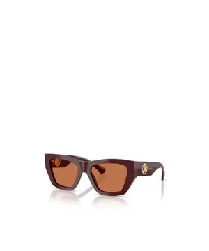 Burberry Cat Eye Geometric Frame Sunglasses - Bordeaux