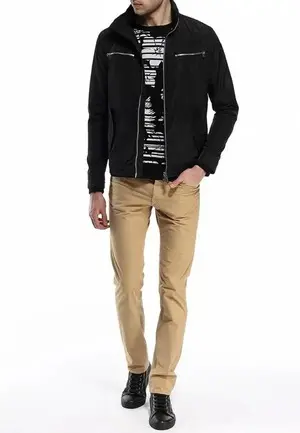 Iceberg Logo Detail Zip-up Casual Jacket
