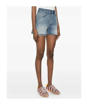 DONDUP Frayed Hem Denim Shorts