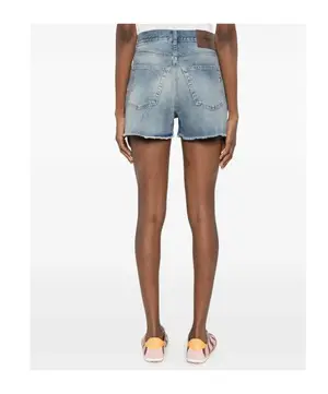 DONDUP Frayed Hem Denim Shorts
