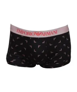 Emporio Armani Logo Detail Panties - Black