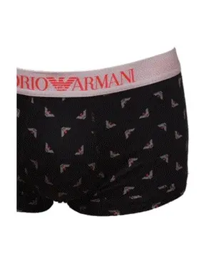 Emporio Armani Logo Detail Panties - Black