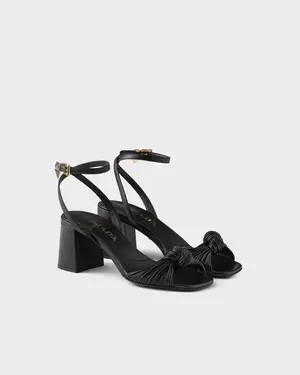 Prada Knotted Strap High Heel Sandals