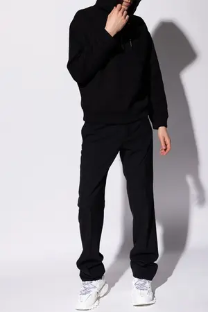 Emporio Armani Logo Embroidered Hooded Sweater