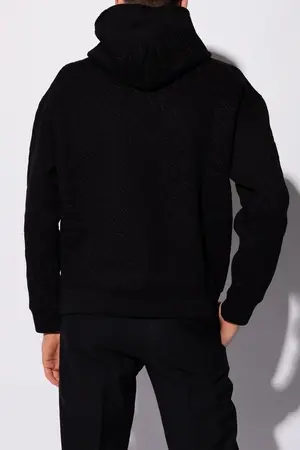 Emporio Armani Logo Embroidered Hooded Sweater
