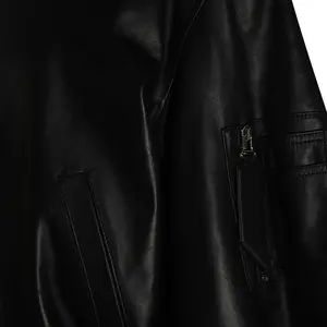 Attico Zip-up Bomber Jacket - Black