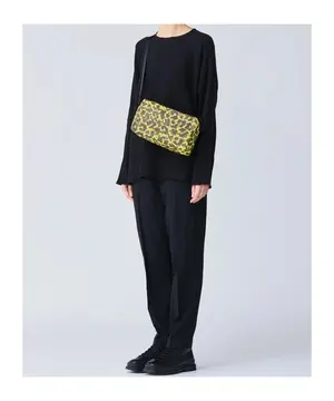 Issey Miyake Geometric Patterned Shoulder Bag
