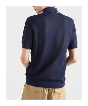 Prada Buttoned Short-sleeve Polo Shirt
