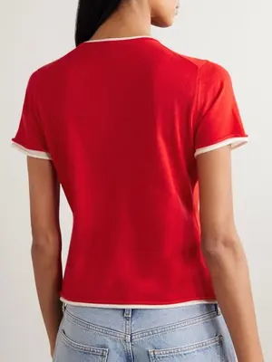 Arch4 Selcombe Knitted T-shirt - Red