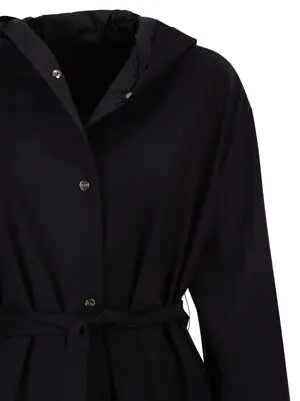 Herno Reversible Belted Hooded Coat