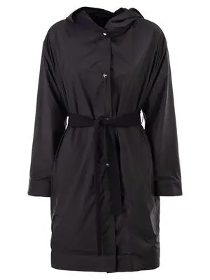 Herno Reversible Belted Hooded Coat