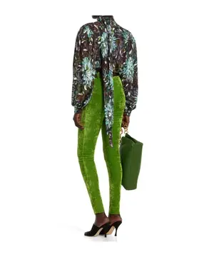 Gucci Floral Print Long-sleeve Blouse