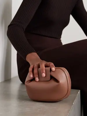 Gabriela Hearst Demi Clutch - Brown