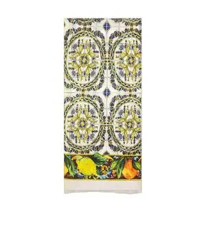Dolce & Gabbana Printed Silk Scarf - Multicolor