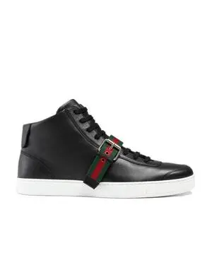 Gucci Strapped High-top Casual Sneakers