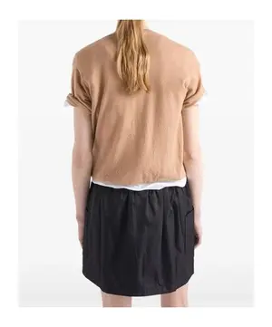 Prada Belted Skirt - Black