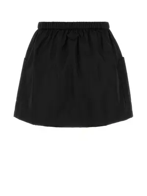 Prada Belted Skirt - Black