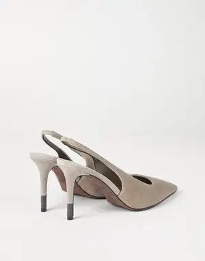 Brunello Cucinelli Pointed Toe Slingback Pumps