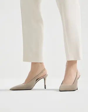 Brunello Cucinelli Pointed Toe Slingback Pumps