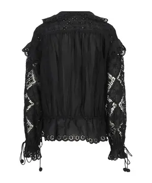 Isabel Marant Étoile Lace Detailed V-neck Blouse