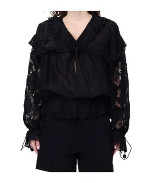Isabel Marant Étoile Lace Detailed V-neck Blouse