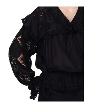 Isabel Marant Étoile Lace Detailed V-neck Blouse