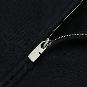 Burberry Embroidered Logo Zip Hoodie - Black