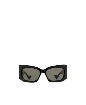 Gucci Geometric Frame Sunglasses - Black