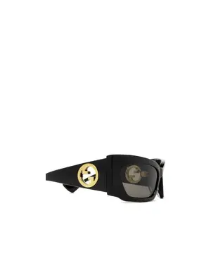 Gucci Geometric Frame Sunglasses - Black