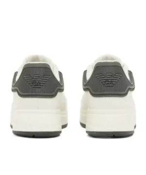 Emporio Armani Chunky Sole Low-top Sneakers - Off-white/washed Gray