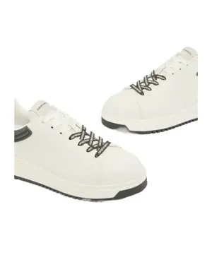Emporio Armani Chunky Sole Low-top Sneakers - Off-white/washed Gray