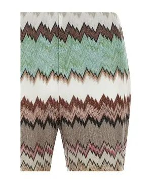 Missoni Lamé Zigzag Flared Pants - Multicolor