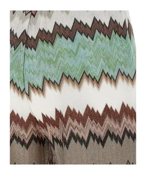 Missoni Lamé Zigzag Flared Pants - Multicolor