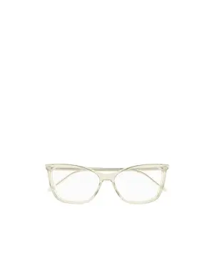 Saint Laurent Full-frame Plain Mirror Eyeglasses - White