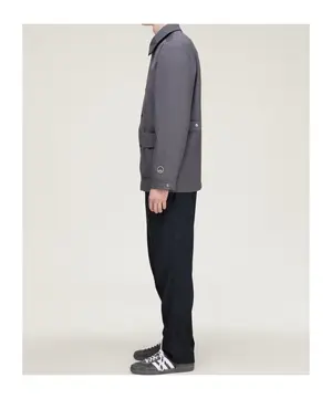 Adidas Spzl Logo-patch Jacket - Gray