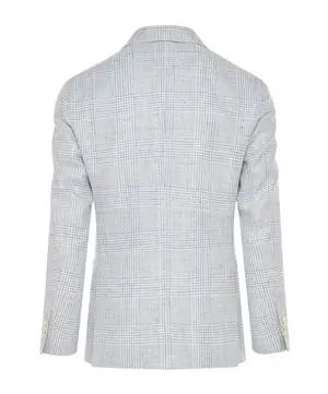 LARDINI Single-breasted Checked Jacket