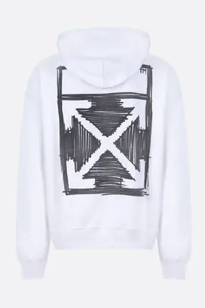 Off-White Logo Print Cotton Hoodie