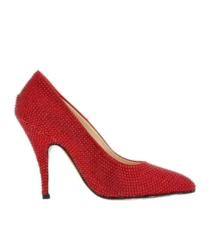 FERRAGAMO Embellished Satin Pumps