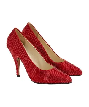 FERRAGAMO Embellished Satin Pumps