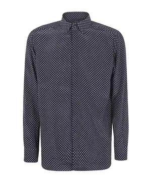 TOM FORD Polka Dot Shirt - Black