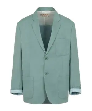 Marni Single-breasted Satin Jacket - Green