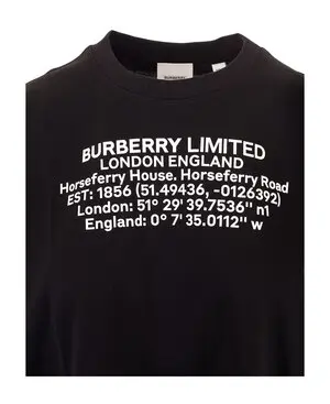 Burberry Location Print T-shirt