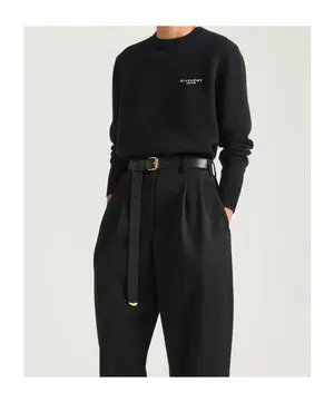 Givenchy Paris Signature Embroidered Knitted Jumper - Black
