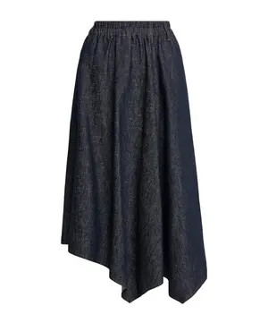 Brunello Cucinelli Belt Loop Midi Skirt