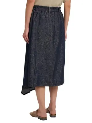 Brunello Cucinelli Belt Loop Midi Skirt