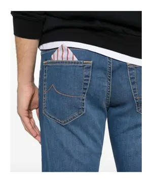 Jacob Cohen Nick Tonal Stitched Jeans - Blue
